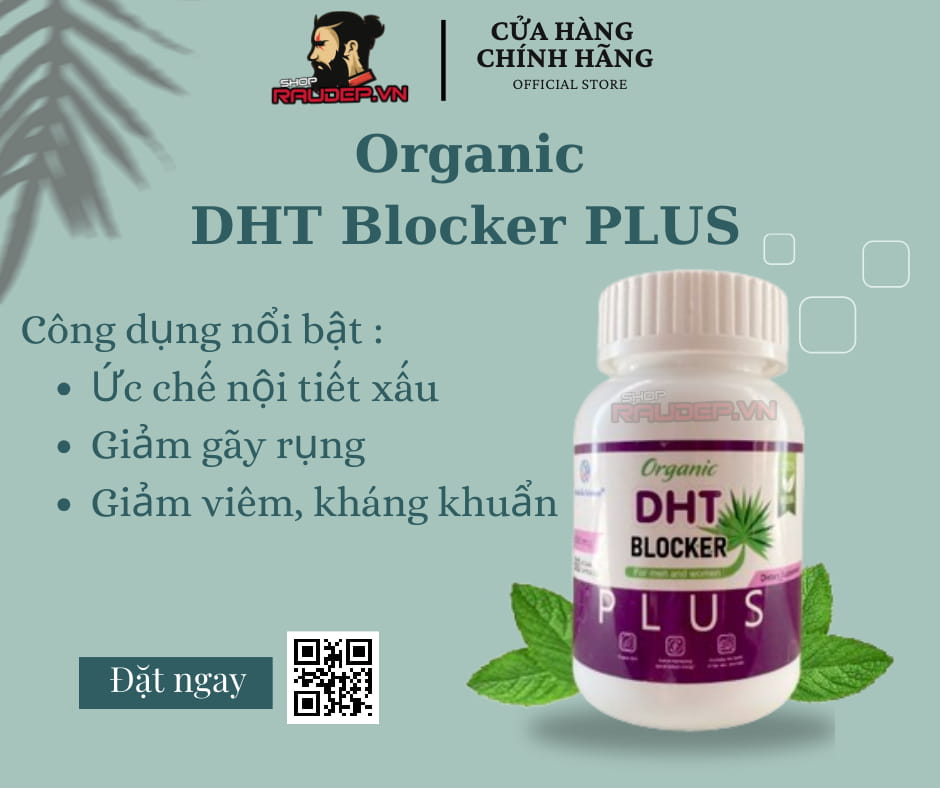 Organic DHT Blocker Plus- 60 viên - Organic-DHT